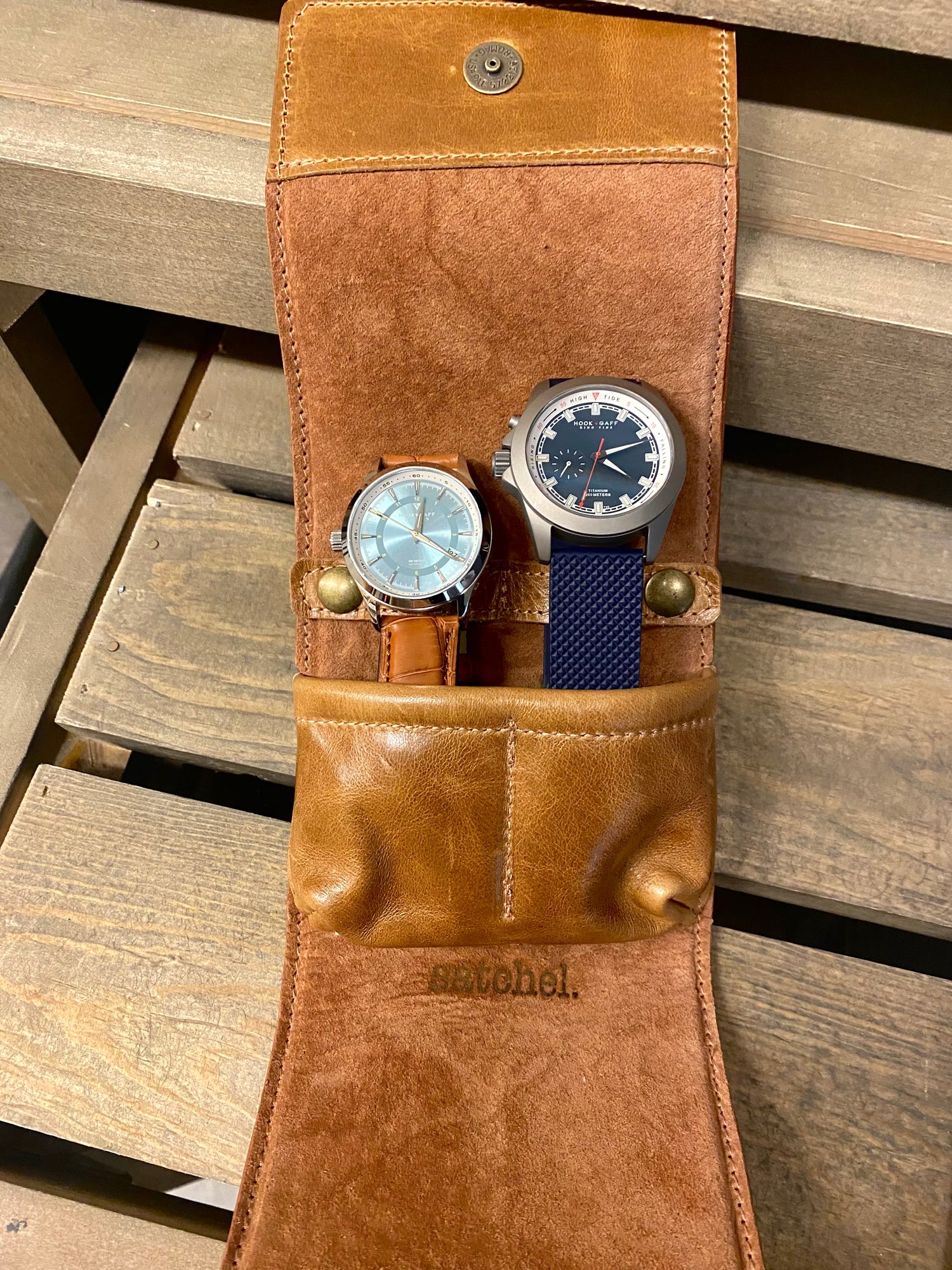 Leather Watch Travel Case