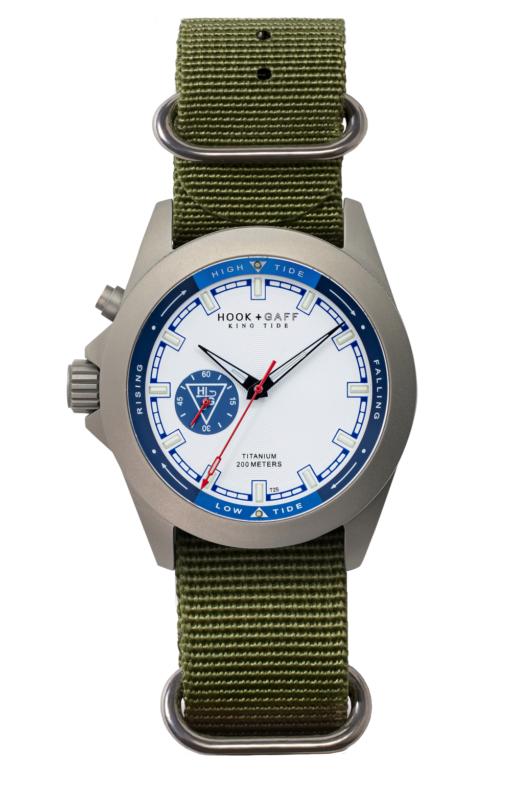 King Tide Watch - Analog Tide Watch with Blue and White Dial