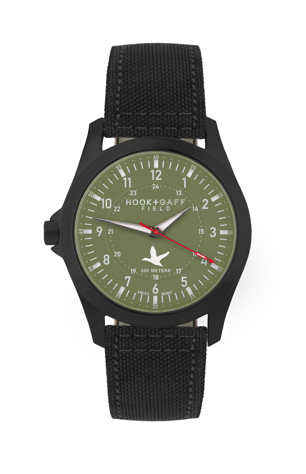 Field Watch Black PVD - Olive Dial
