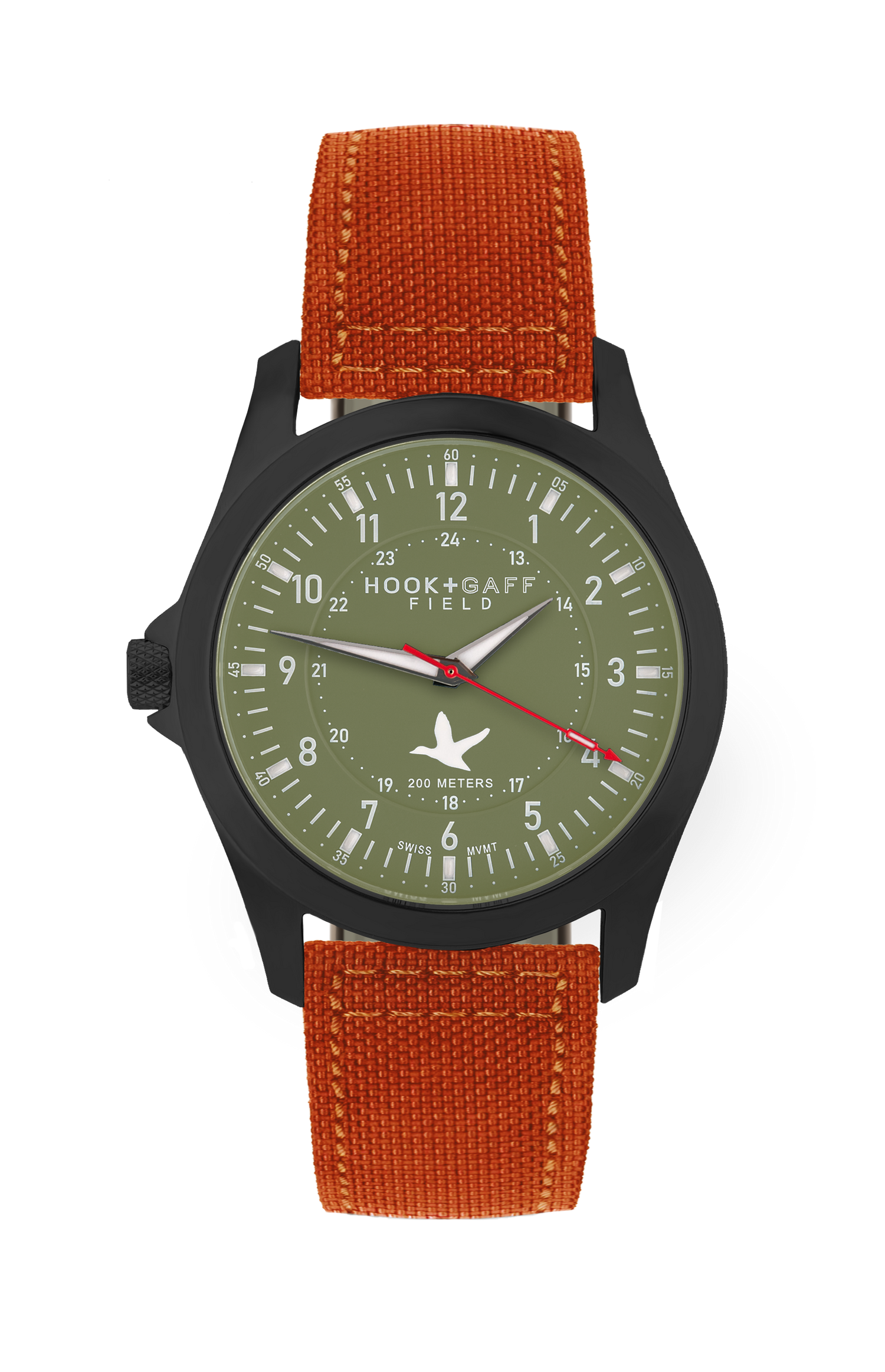 Field Watch Black PVD - Olive Dial
