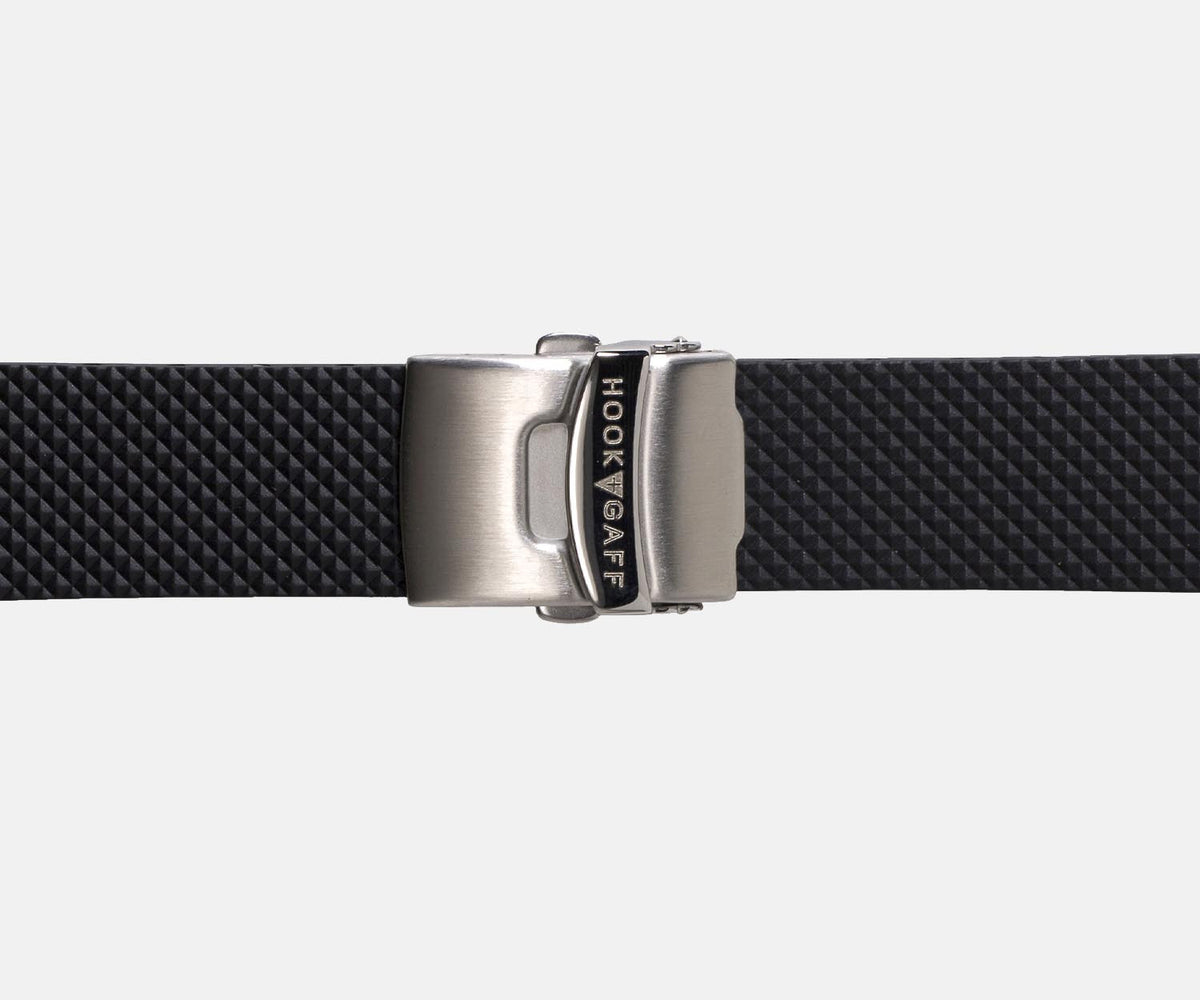 22mm Rubber Dive Strap | Italian Rubber Watch Strap | Hook+Gaff